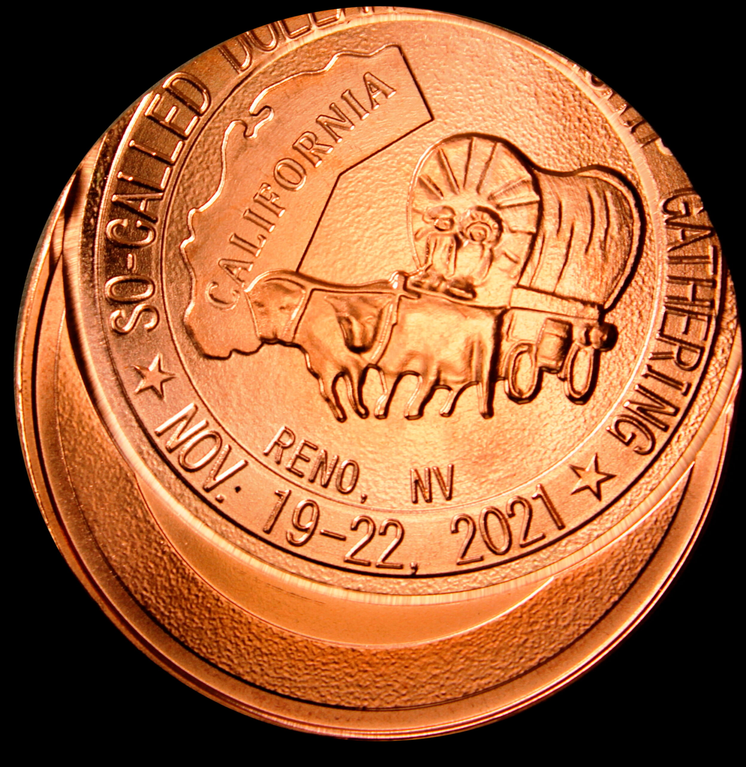 8th Gathering Copper flip over double struck obv | So-Called Dollar